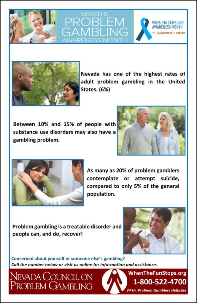 Problem Gambling Awareness Month - Nevada Council on Problem Gambling