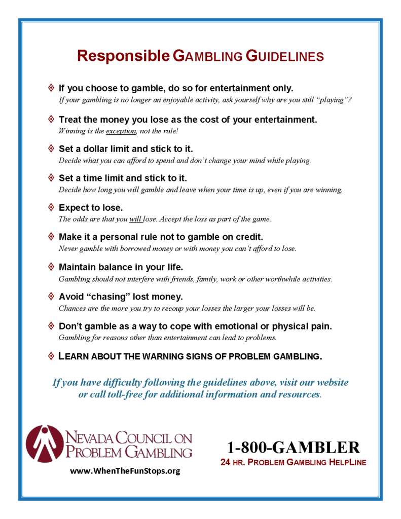 Problem Gambling Awareness Month - Nevada Council on Problem Gambling