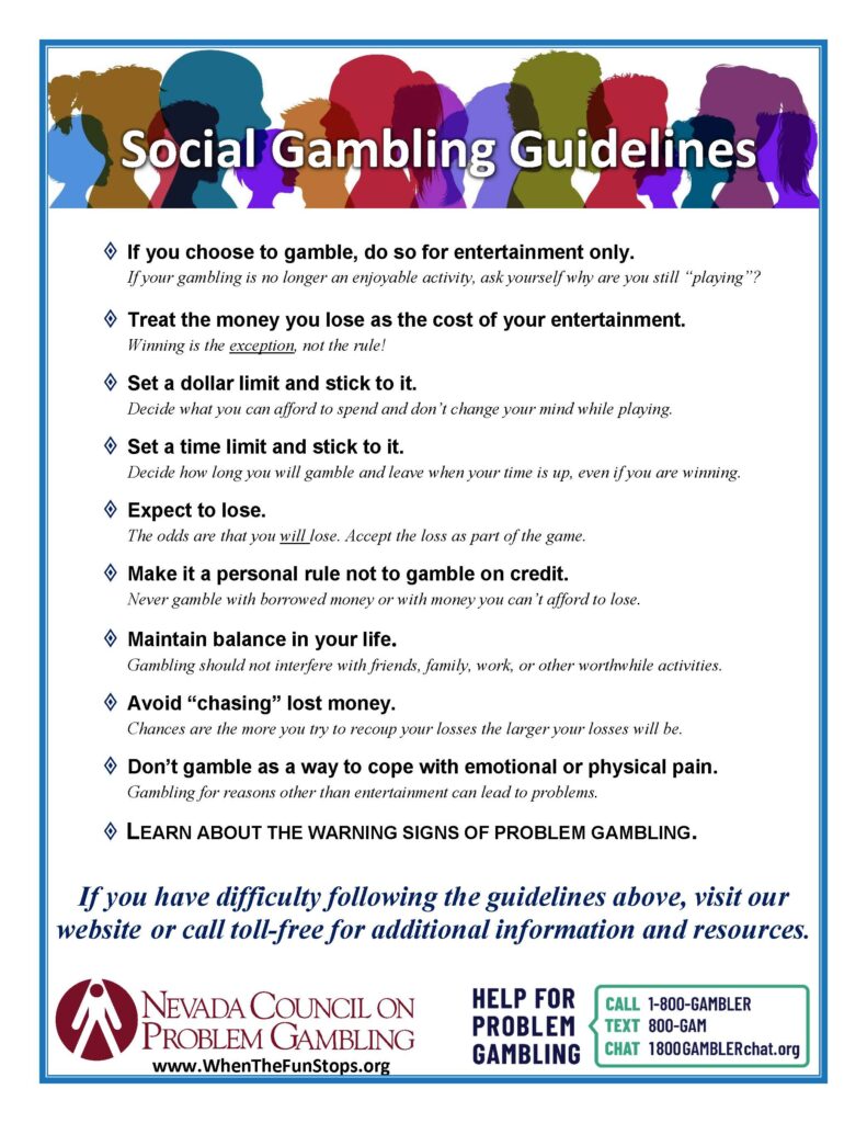 Problem Gambling Awareness Month - Nevada Council on Problem Gambling